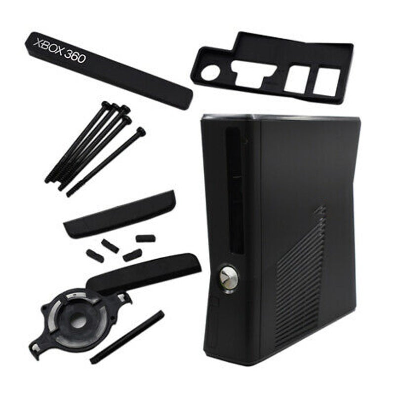 For Xbox 360 Slim Replacement External Housing Shell (Black) — Vibe ...
